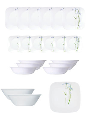 Corelle Dinnerware : Buy Corelle Asia Collection 21 Pc Sqr Dinner Set ...