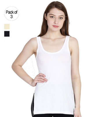 Buy Leading Lady Pack Of 3 Pcs Slips - Multi-Color Online