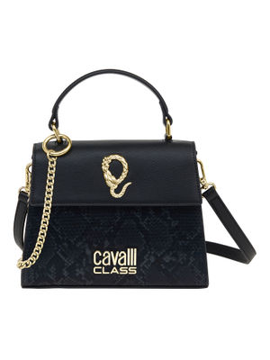 Buy Cavalli Class Noira Synthetic Leather Bag Black Online