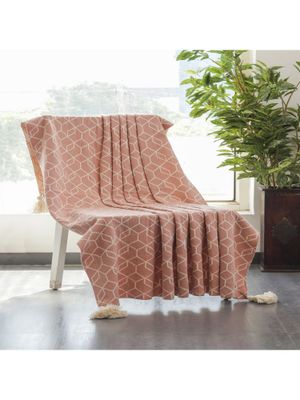 Pluchi Throws & Runners : Buy PLUCHI Trellis Blush Pink and Natural ...