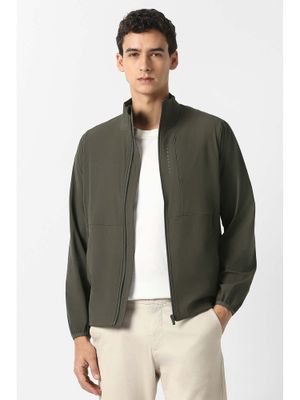 Buy Van Heusen Men Grey Solid Casual Jacket (M) Online