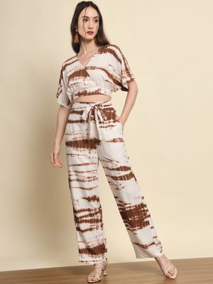 Buy Trend Arrest Tie And Dye Co-Ord (Set of 3) Online