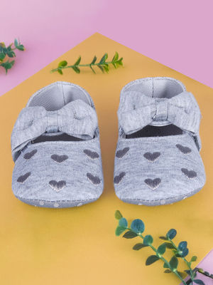 Buy Baby Moo Princess Heart Premium Girls Anti-Slip Ballerina Booties ...