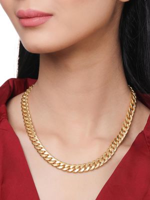 Buy Mitali Jain Curb Gold Chain Necklace Online