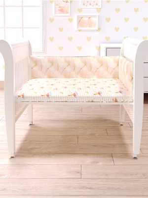 Buy Fancy Fluff Organic Cot Half Bumper - Day Dream Online