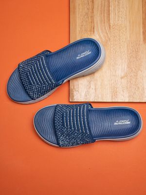 Buy Red Tape Men EVA Embossed Sliders-Navy Blue Online