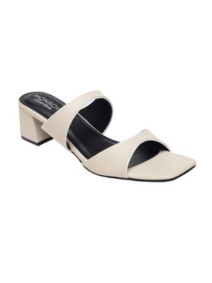 Buy Monrow Alvina Cream Block Heels (EURO 36) Online