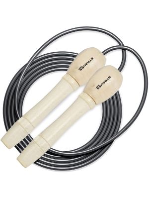 Buy Strauss Wooden Skipping Rope (Grey) Online
