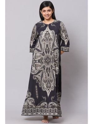 Biba kurtas_women_indianwear : Buy Biba Black Straight Cotton Sleepwear ...