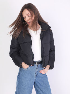 Buy VERO MODA Black High Neck Puffer Jacket Online