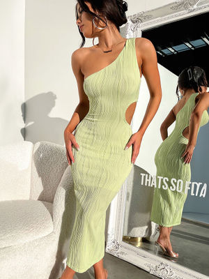 Buy Miakee Gracy Green Midi Dress Online
