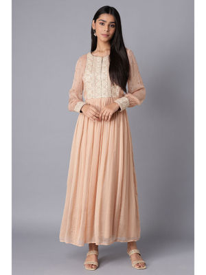 Buy WISHFUL by W Pink Solid Dress Online