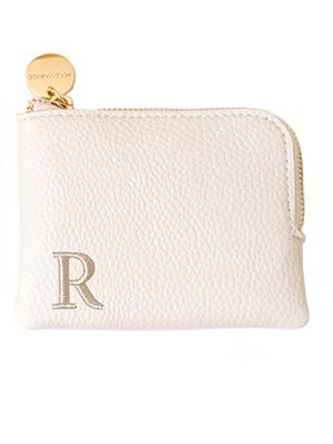 Buy Accessorize London Women's Cream R Initial Coin Pouch (M) Online