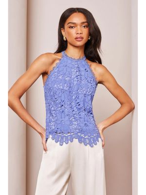 Buy Lipsy Lace Halter Top online
