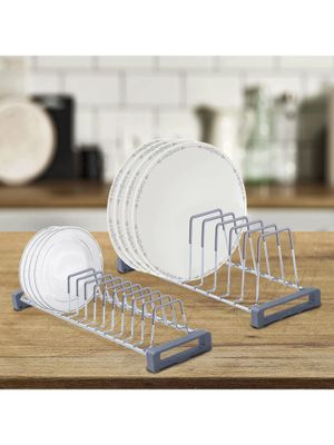 Buy Plantex Ss Plate Rack-Stand Set of 2 Online