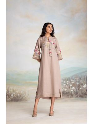 Buy Kaveri Taupe Meet Me In The Meadow Dress (XS) Online