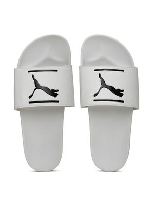 Buy Puma Lead Cat FTR Comfort Unisex White Sliders Online