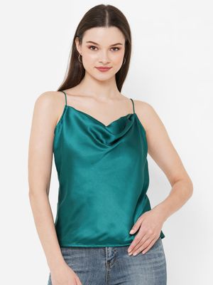 Buy MISH Women Green Solid Top Online