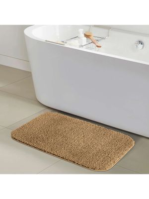 Buy OBSESSIONS Anti-Skid Polyester Bath Mat - Brown Online