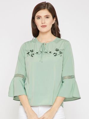 RARE Tops : Buy RARE Women Teal Solid Top Online | Nykaa Fashion