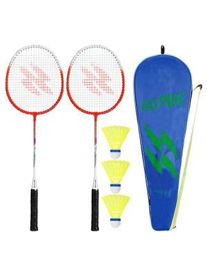 Buy Strauss Strike-188 Badminton Racket with 3 Pieces Nylon Shuttles ...