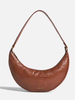 Buy Safyr Emily Tan Textured Shoulder Bag Online