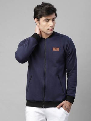 Buy RIGO Men Navy Fleece Bomber Jacket Online