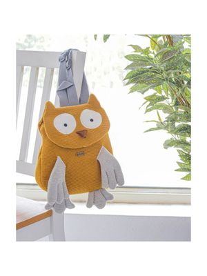 Buy PLUCHI Wise Mr.Owl Kids Carry Bag in Mustard online