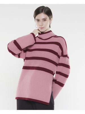Buy RAREISM Women Titania Primary Pink Oversized Sweater (XXS) Online