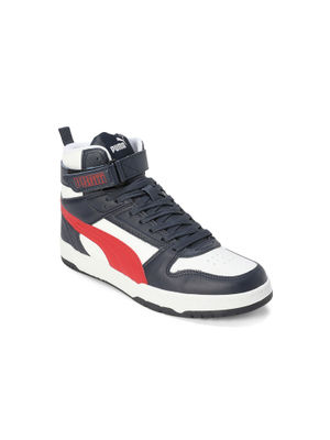 Buy Puma Court Shatter Mid Men Blue Sneakers (UK 6) Online