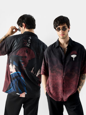 Buy The Souled Store Official Naruto : The Last Uchiha Oversized Shirts ...