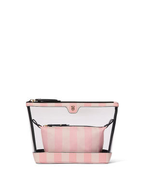 Buy Victoria's Secret Colorblock Pink Makeup Bag Online