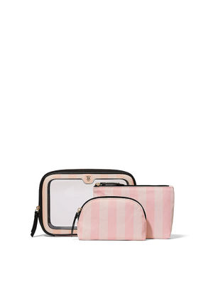 Buy Victoria's Secret Colorblock Pink Makeup Bag Online
