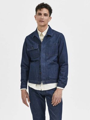 Buy SELECTED HOMME Blue Denim Jacket Online