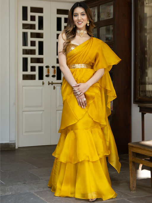 Buy Pre Draped Sarees Online with Classy and Easy to Wear Designs