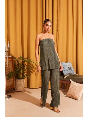 Buy Urban Suburban Green Swirl Co-Ord Set (XS) Online