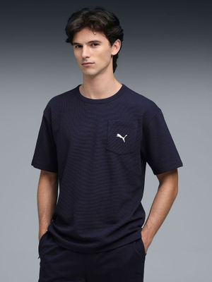 Buy Puma Classic Men Navy Blue Americana-Inspired T-Shirt (XS) Online