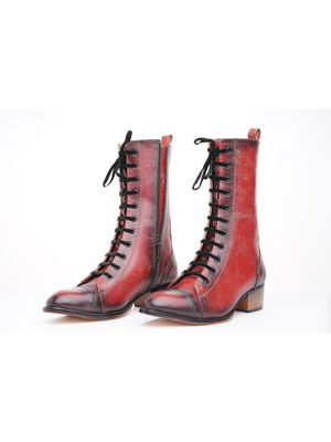 Buy Kavith Sainaani Tall Red Boots Online