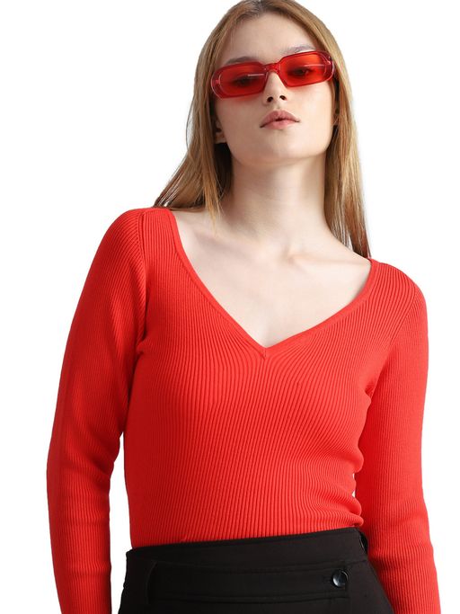 Buy Stylish Red Sweaters For Women Collection At Best Prices Online