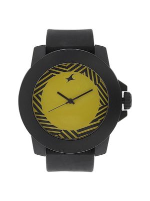 Buy Fastrack NG38021PP07CJ Yellow Dial Analog Watch for Unisex Online