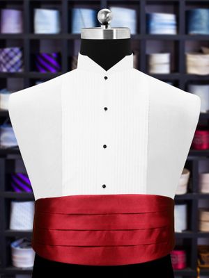 Buy PELUCHE Maroon Affair Cummerbund For Men Online