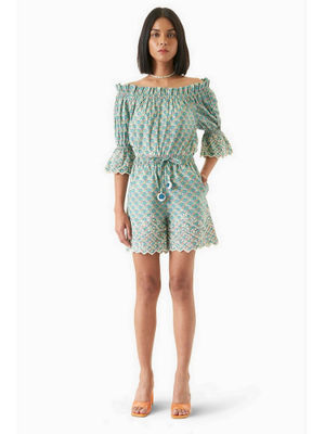 Buy MIRIPRET Madrid Green Co-Ord (Set of 2) Online