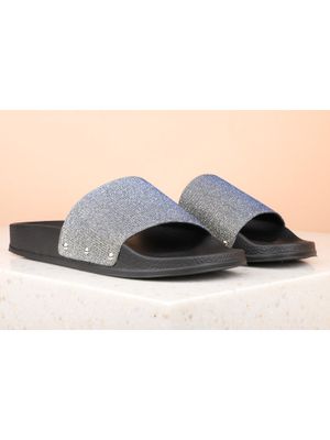 Buy Inc.5 Glitter Grey Sliders Online