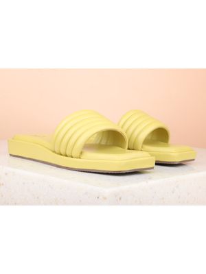 Buy Inc.5 Solid Yellow Sliders Online