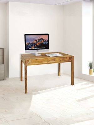Buy USHA SHRIRAM Wfh Computer Table Honey Finish Online