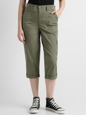 Buy Lee Women's Green Capris (26) Online