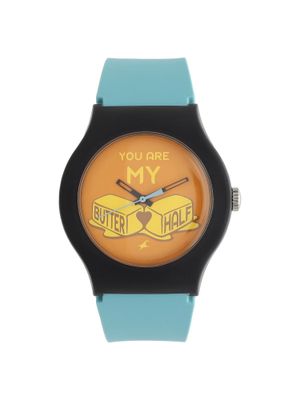 Buy Fastrack 9915PP67 Yellow Dial Analog Watch for Unisex Online