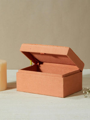 Buy Fabindia Pink Glass Hd Aadhya Utility Box Online