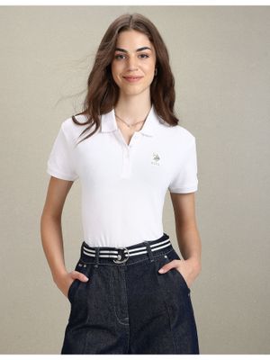 Buy U.S. POLO ASSN. Boxy Crop Polo T-shirt Online