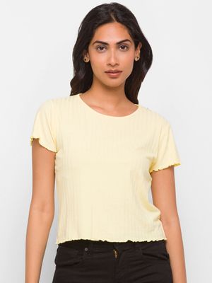 Globus T-Shirts : Buy Globus Yellow Stripes T-Shirt Online | Nykaa Fashion